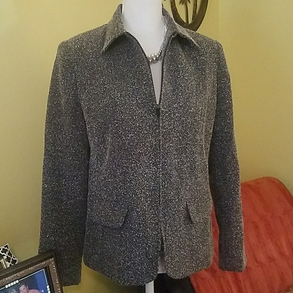 Sag Harbor | Jackets & Coats | Sag Harbor Classic Blackwhite Spotted ...